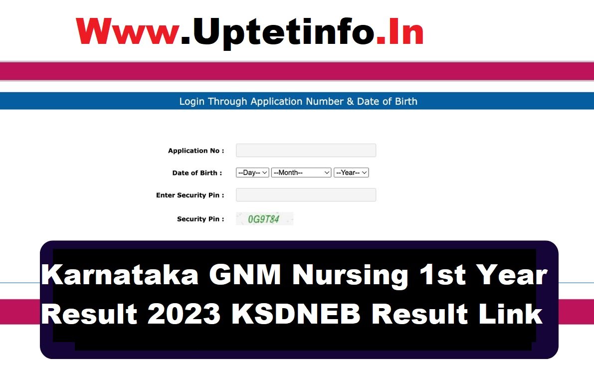 {ksdneb} Karnataka Gnm Nursing 1st Year Result 2024 Released At